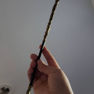 Gold Flower Wand, Rose Wand, Magic Wand With a Gold Rose, Bronze Magic ...