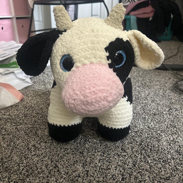 Wooly Cow Crochet Pattern: Large & Mini Plush Toy (digital Pattern) - Etsy
