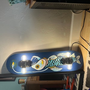 Skateboard Lamp Checkerboard - Etsy