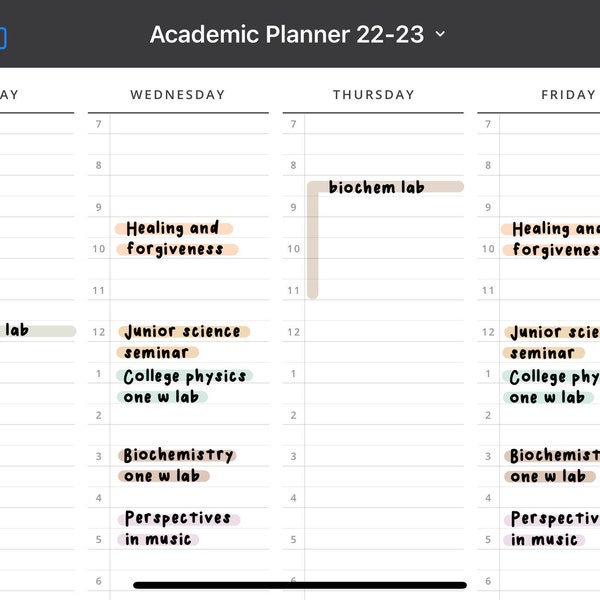 Student Organizer Printables for Back to School - Class Planner With ...