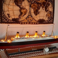 RMS TITANIC Model- Titanic Model Cruise With LIGHTS 80cm (31.5 ...