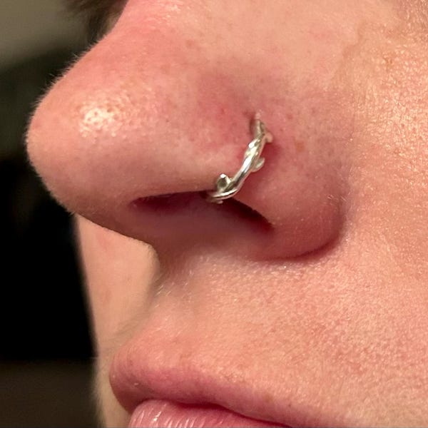 Dainty Tragus Earring, Gold Minimalist Hoop Earring, Delicate Tragus ...