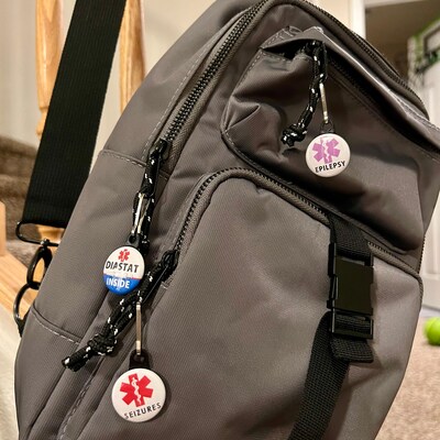 EPILEPSY Awareness Purple Medical Alert 2-pack of Zipper Pull - Etsy