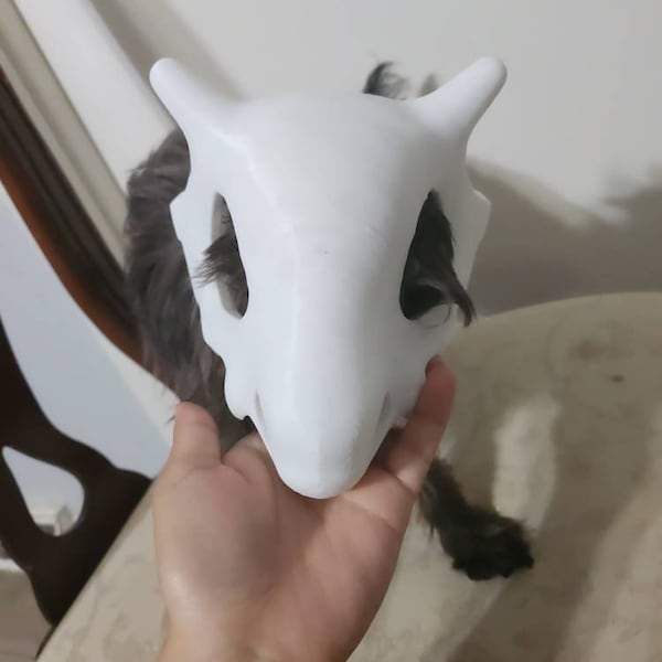 Cubone Dog Mask / Dinosaur Mask / Dog Costume / Funny Dog Gift / 3D ...