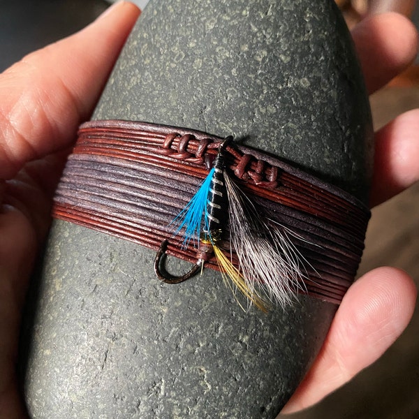 Sold as a Set, Handmade Copper Wire Stand With Handwoven Leather ...