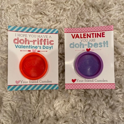 Editable Play Doh Valentine's Day Gift Tag, Playdoh Valentines, Non ...