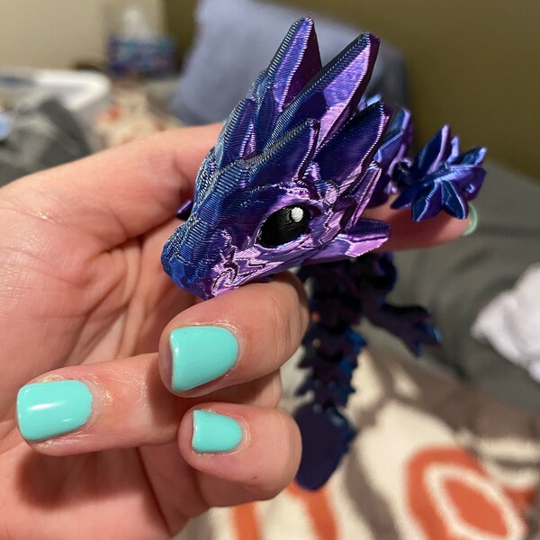 Detailed Baby Dragons - Articulated Dragon W/ Colored Eyes - 15 ...