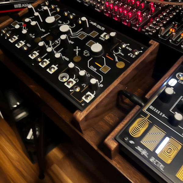 Moog Mount in Walnut for 5 Synthesizer Modules - Perfect for DFAM ...
