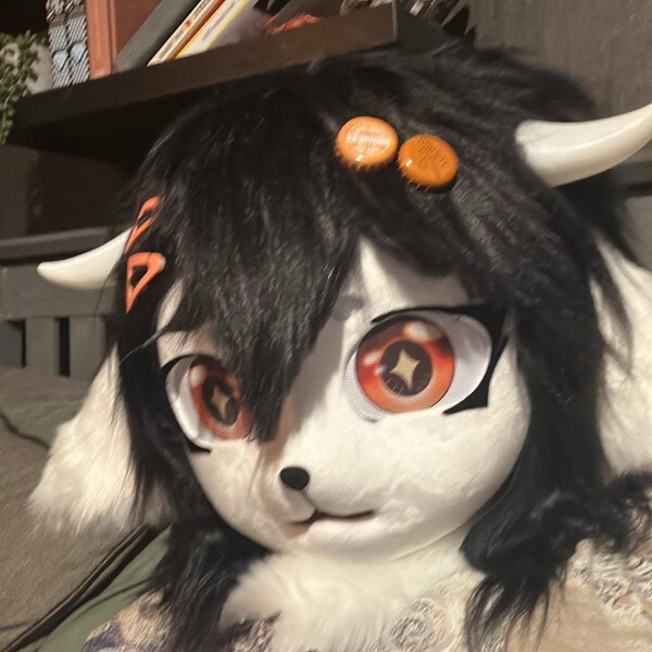Fursuit Mask Sheep Play, Halloween Kigurumi Goat Fursuit Head Cosplay ...