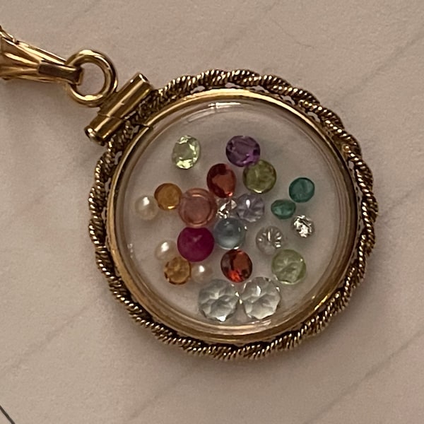 Custom Shaker Locket - Sterling Silver, 14k Gold Filled Natural ...