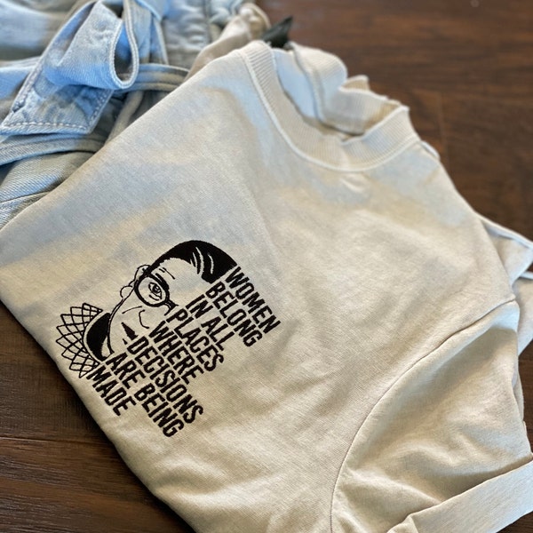 Ruth Bader Ginsburg Embroidery Design Nasty Woman Feminist Digital ...