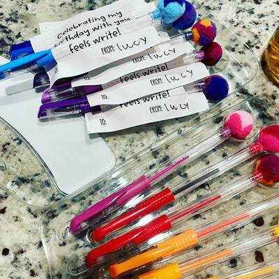 Printable Pencil Birthday Favor Tag DIY Printable Birthday - Etsy