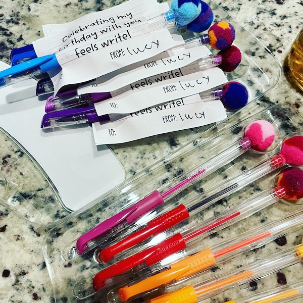 Printable Pencil Birthday Favor Tag, DIY Printable Birthday Favor ...
