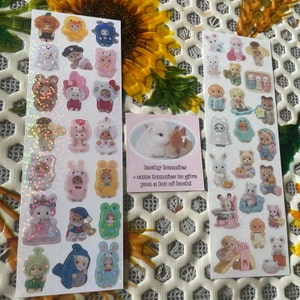 Cuteness Overload Sticker Sheet Korean Stationery, Cute Kpop Photocard ...