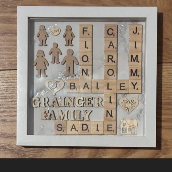 Personalised Scrabble Frames - Etsy