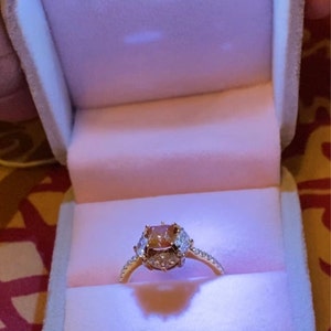 Baby Blue Bridal LED Ring Box Leather Grain Luxurious Piano Finish ...