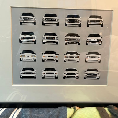 Chevy Camaro Generations 1967-present Inspired Car Poster - Etsy