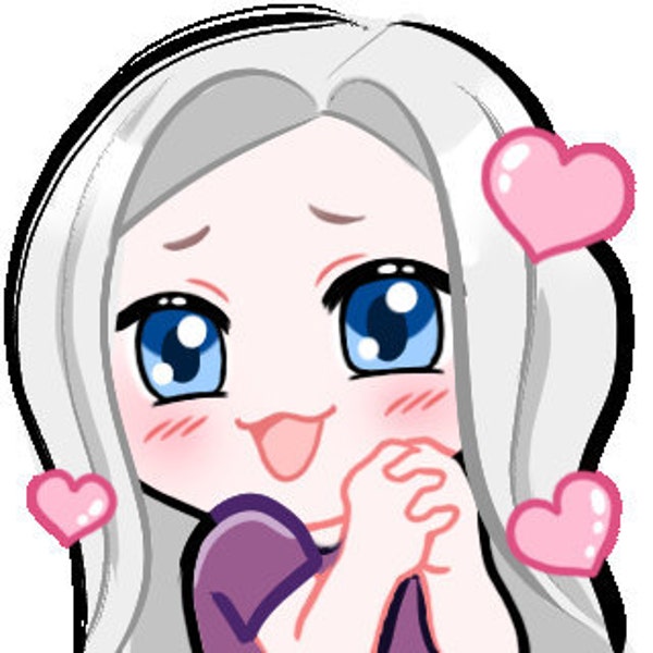 Twitch Emote Base PSD, Chibi Emote Template for Discord, DIY Anime ...