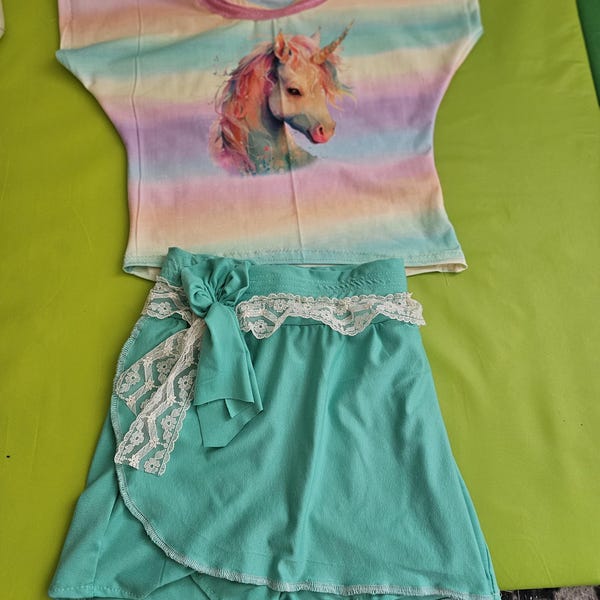 Girls Skort Sewing Pattern Ruffle Hem Bow Skort PDF Pattern 8Y-12Y ...