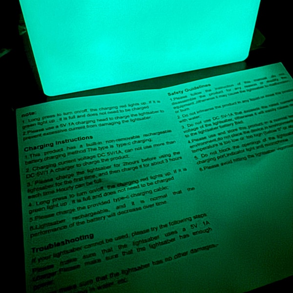 Glowdaddy Hyperglow GLOW CARDS Glow in the Dark Credit Card, Camping ...