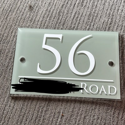 Traditional House Number Signs & Address Plaques in Sage Green - Etsy