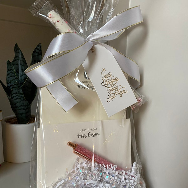 Ultimate Teacher Gift Bundle: Personalized Notepads, Note Cards and ...