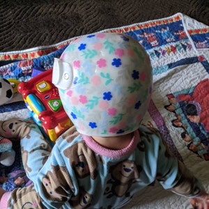 Baby Helmet Decals Multicolor Floral Docband Decals Only - Etsy
