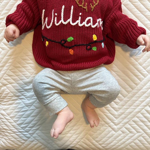 Personalized Christmas Sweater for Baby and Toddler, Baby Toddler ...