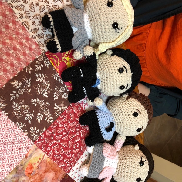 Digital Pattern Bundle: the Office Character Collection, Crochet Doll ...