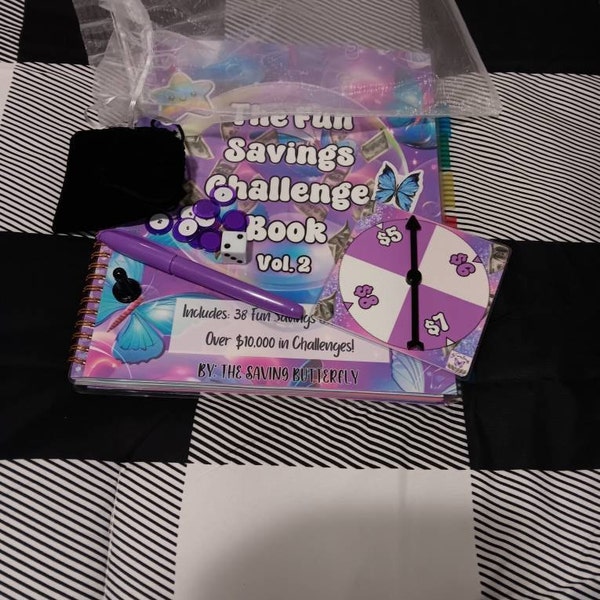 Mini Kids Savings Challenge Binder Set, A7 Size Cash Binder and Cash ...