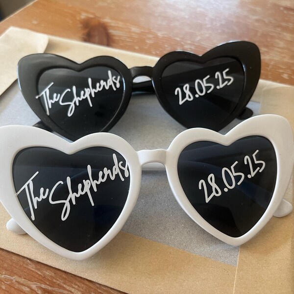 DIY STICKERS for Wedding SUNGLASSES| |wedding Personalised Sunglasses ...