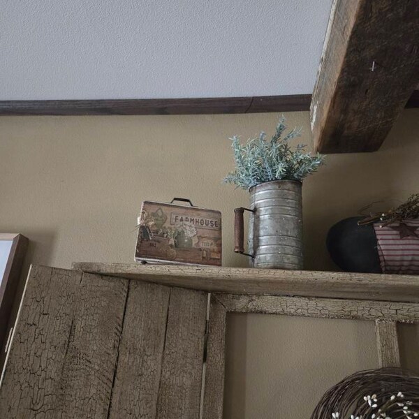 Primitive Winter Garden Standing Sign 5 1/2x7 Sign farmhouse Winter ...