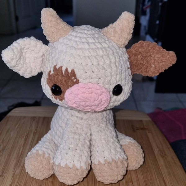 Amigurumi Cow Pattern, Plush Pattern, Stuffed Cow Toy, Cow, Crochet Cow ...
