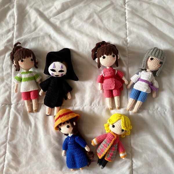 Ready to Go: Handmade Crochet Spirited Plush No Face Man Faceless Man ...