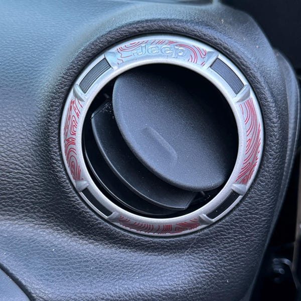 Topography Style Passenger Grab Bar Accent Decal Kit for Jeep Wrangler ...