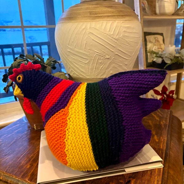 Knitted - Emotional Support Chicken™ Pattern (original and Only Legal ...