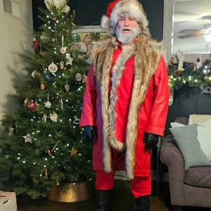 Teal Santa Hat With Luxury Teal and Black Trim - Etsy