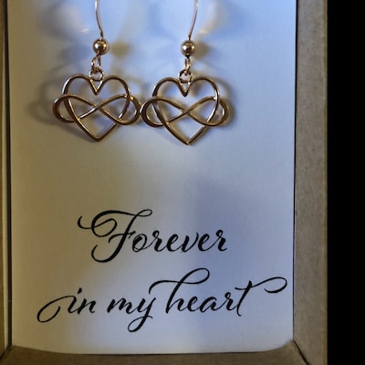 Forever in My Heart Infinity Heart Memorial for Dad Mom - Etsy