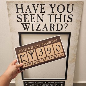 Wizard Wanted Poster Photo Booth Prop: Halloween Party (digital ...