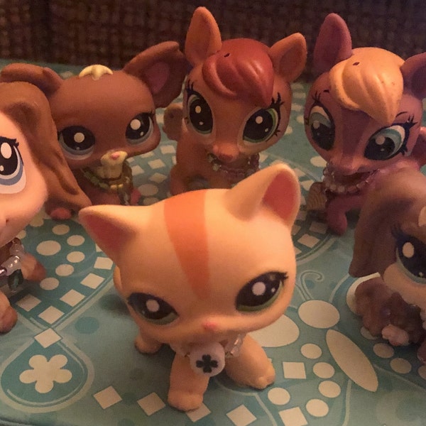 Littlest Pet Shop Clothes LPS Accessories 6 Custom Collars Necklaces - Etsy