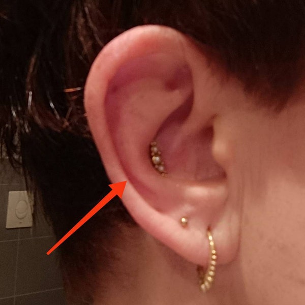 Piercing Ring Septum Helix Daith Tragus 1G/18 - Etsy