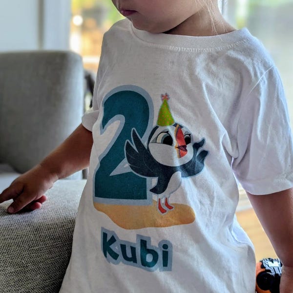 Puffin Rock Birthday Shirt, Family Matching, Puffin Rock Invitation ...