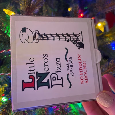 Home Alone Inspired Little Nero's Pizza Box Ornament WITH - Etsy