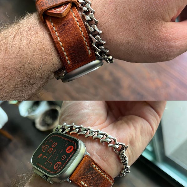 24mm Red Handmade Italian Veg Tan Leather Watch Strap Panerai ...