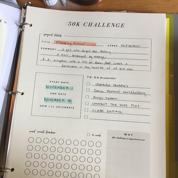 Beta Reader Planner for Writers, A5 | Printable PDF Inserts | Aesthetic ...