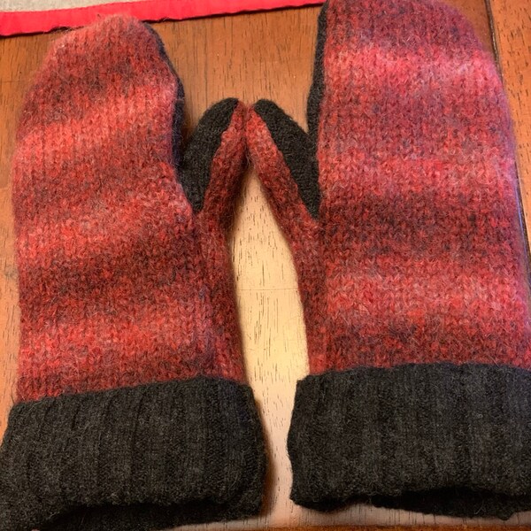 Upcycled Wool Sweater Mitten Pdf Pattern INSTANT DOWNLOAD - Etsy