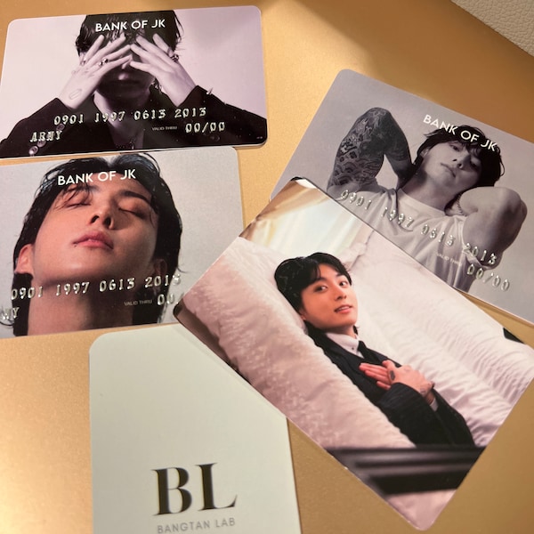 BANK of JK CARD | Jungkook Bts Bangtan Photocard - Etsy