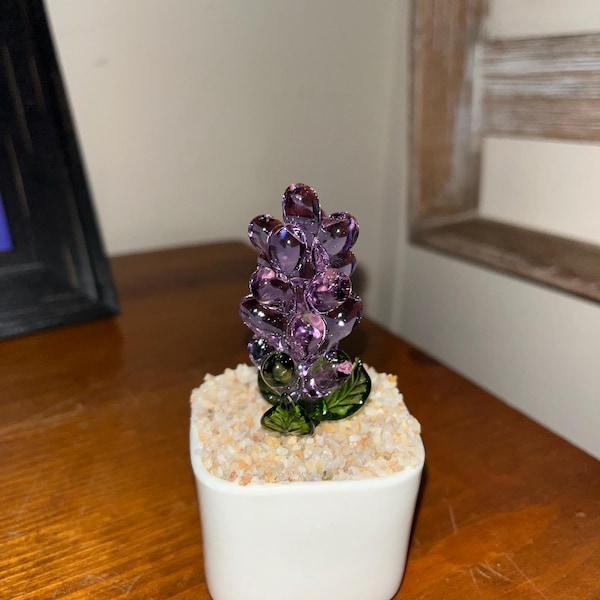 Mini Glass Flower Bouquet Set- Birth Month Flower Bouquet,mini Flower ...
