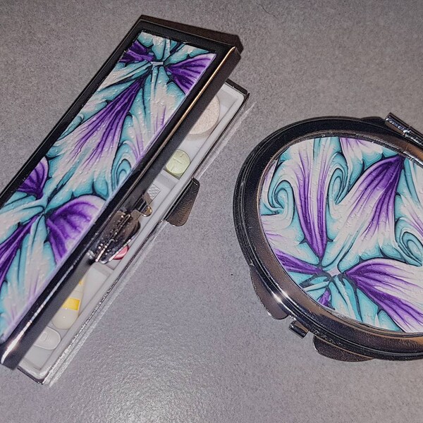 Metal Card Wallet, Pink Metal Wallet, Pink Metal Card Case - Etsy