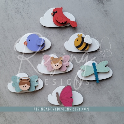 6 Bee Themed Pocket Hug removable Token/hug Score or Engrave Template ...